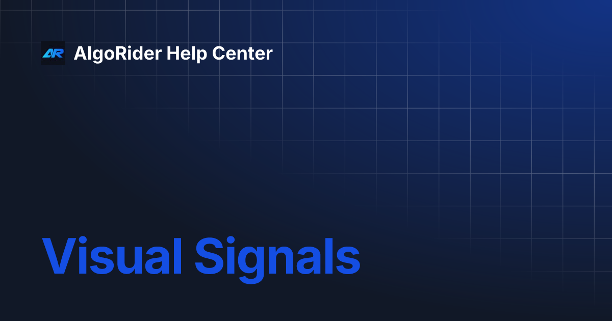 Visual Signals | AlgoRider Help Center